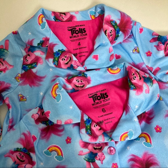 Dreamworks | Pajamas | Dreamworks Trolls Cute Pajama Set | Poshmark